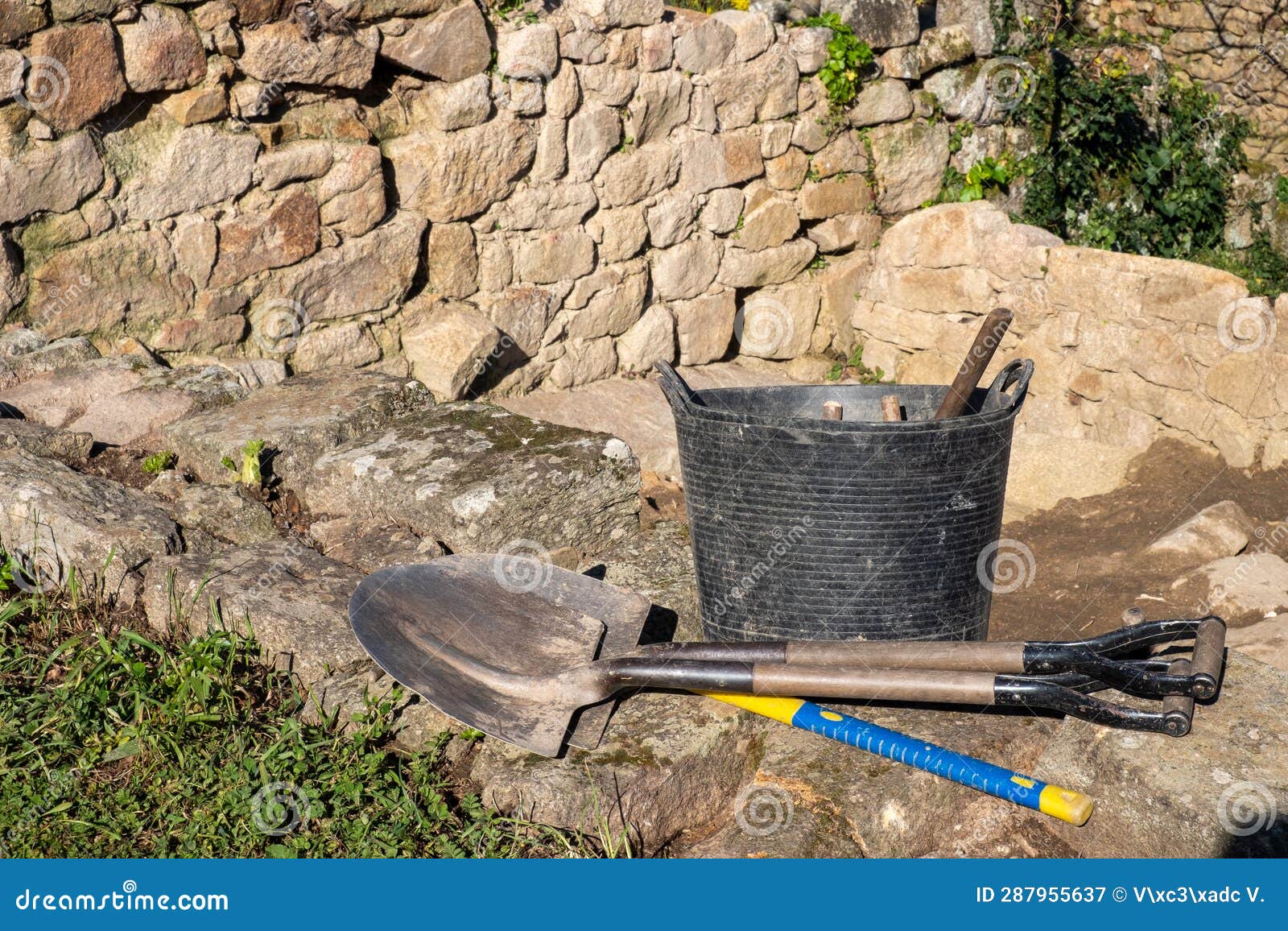 Tools in an Archaeological Dig Stock Image - Image of space, science ...