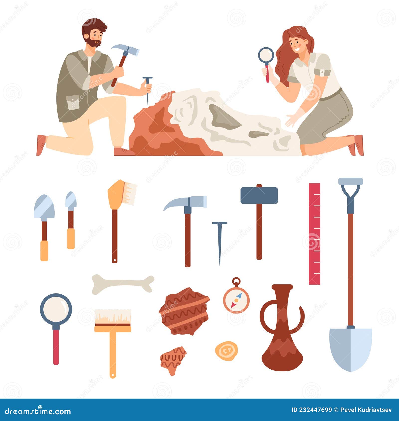 Tools for Archeology Excavations, Ancient Artifact and Working ... Tools for Archeology Excavations, Ancient Artifact and Working ...