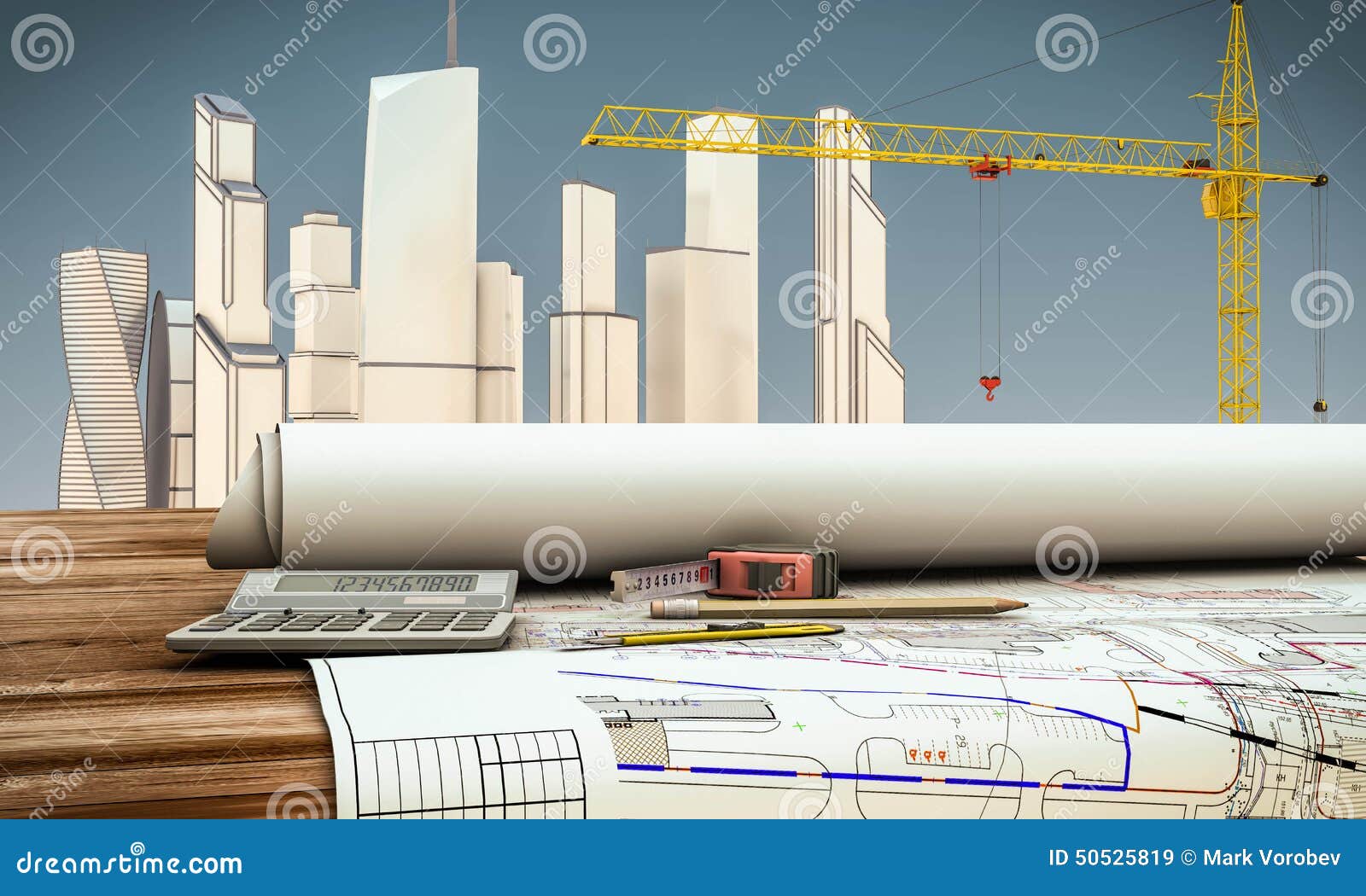 Tools of the architect stock illustration. Illustration of graph - 50525819