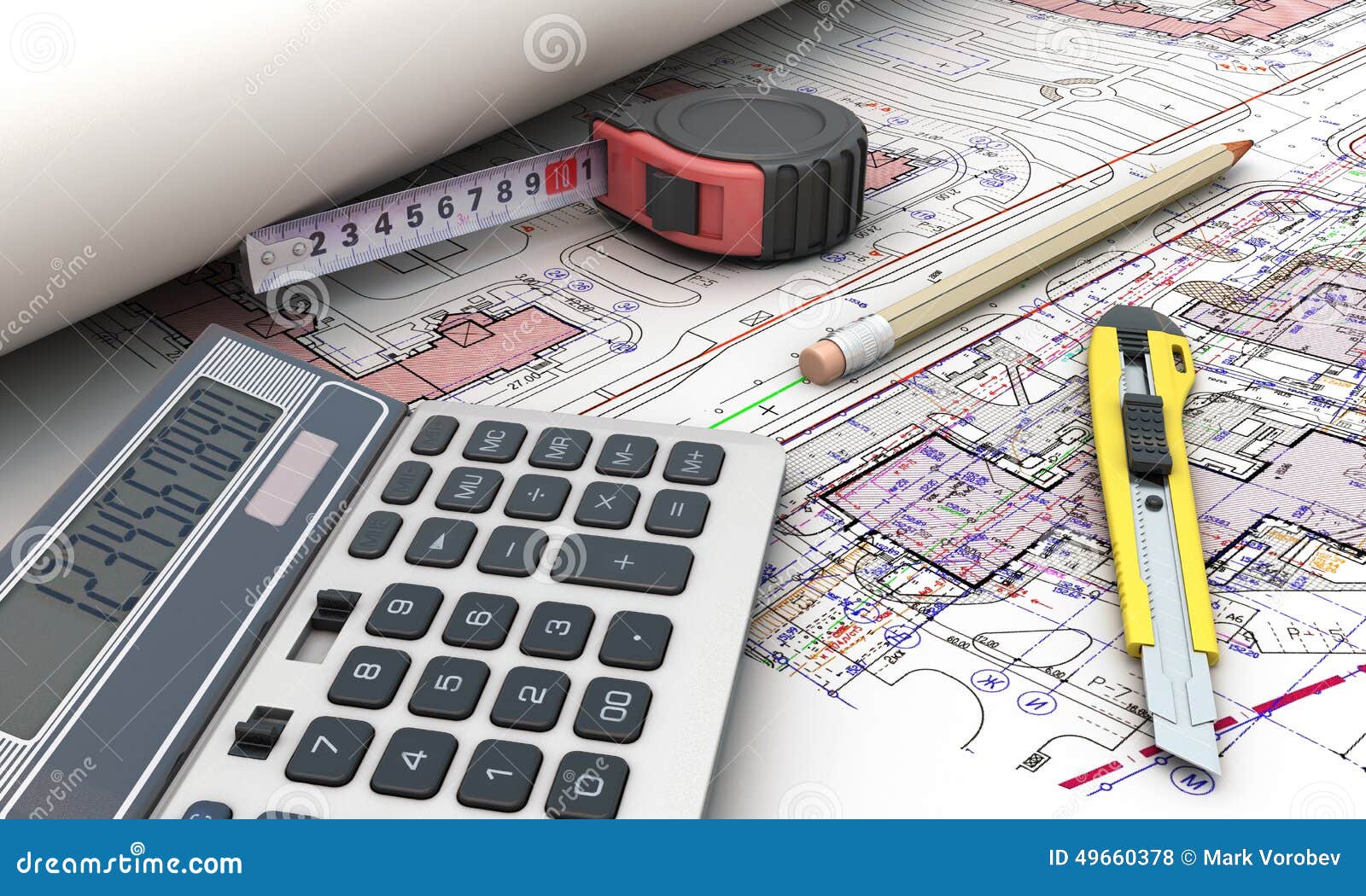 The Scale Of The Architects, Measuring Of Architectural Drawings ...
