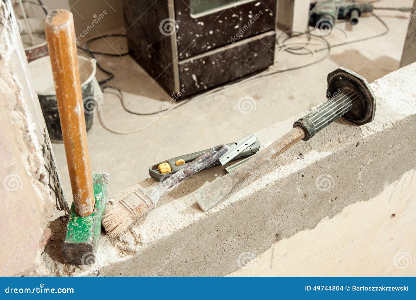 Tools Arranged in the House during Stock Photo - Image of house, lumber ...