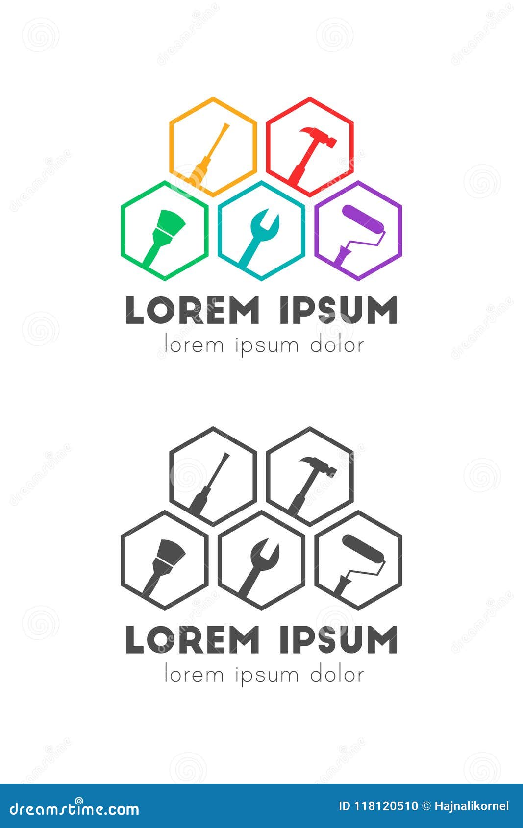 Tools As Logo Concept with Tilted Icons Stock Vector - Illustration of ...