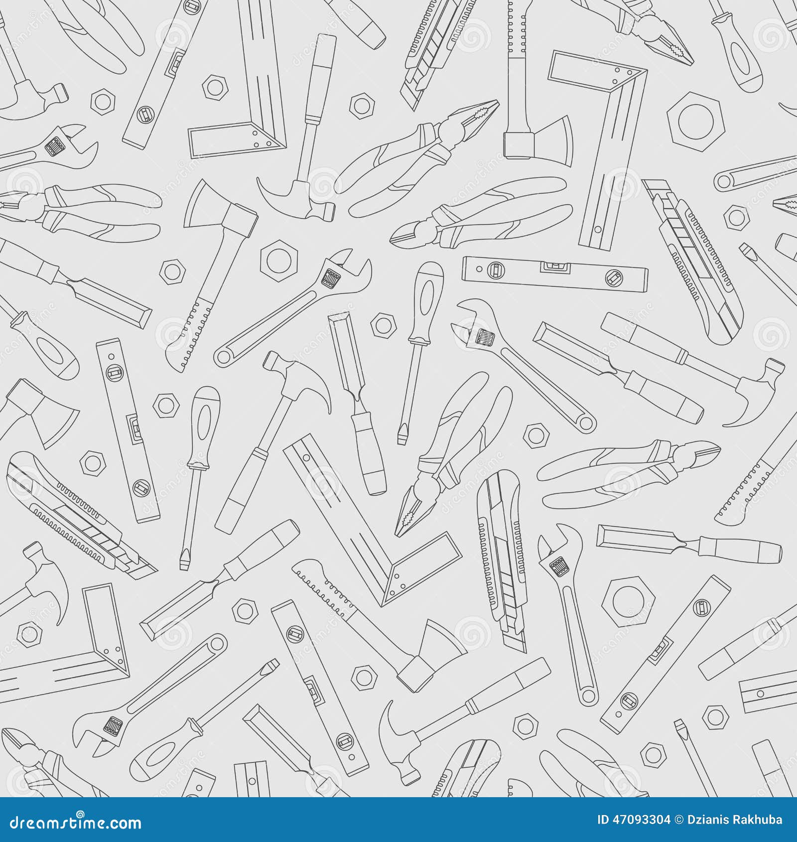 Tools background stock vector. Illustration of toolbox - 47093304