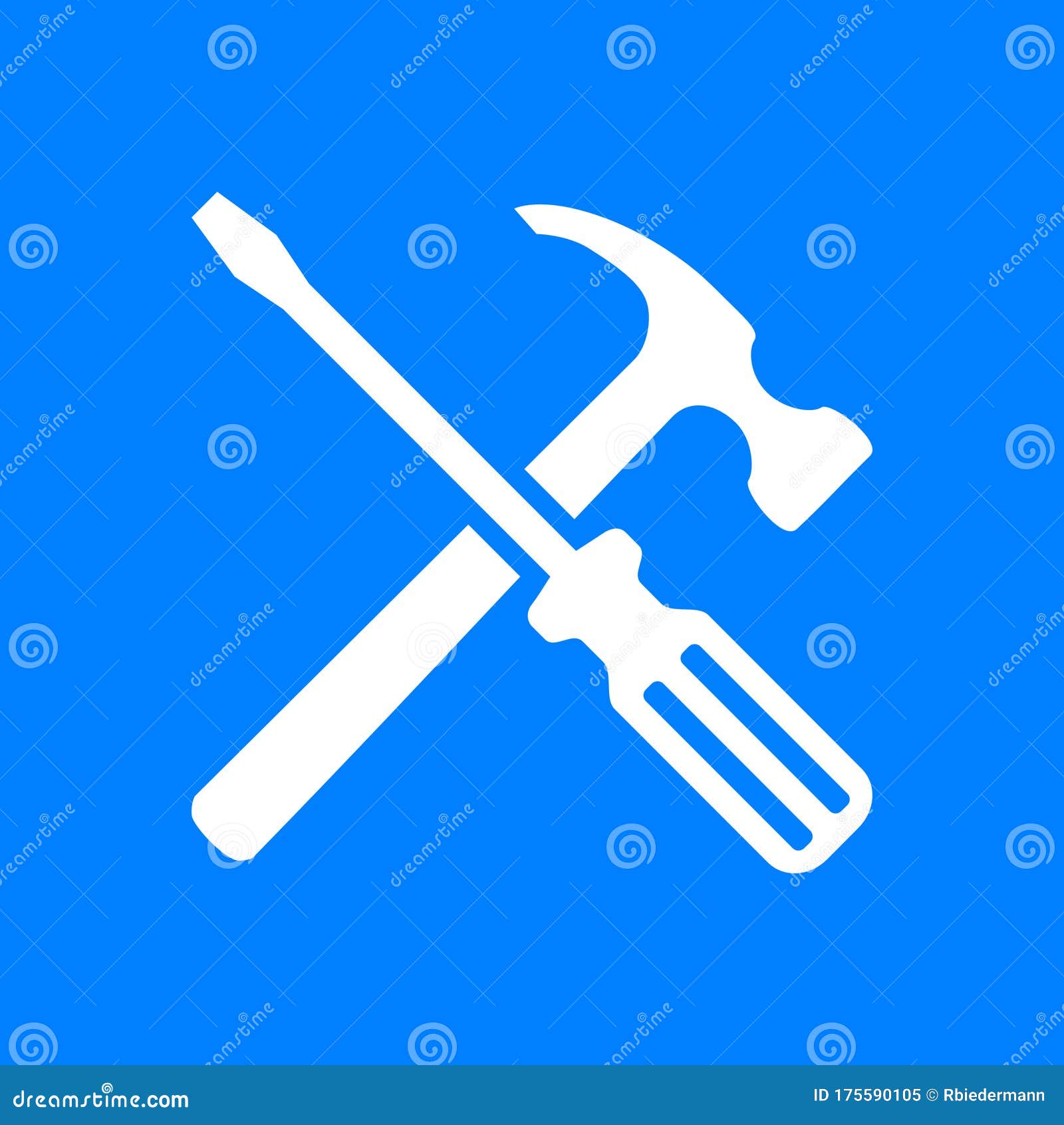 Tools and background stock vector. Illustration of blue - 175590105