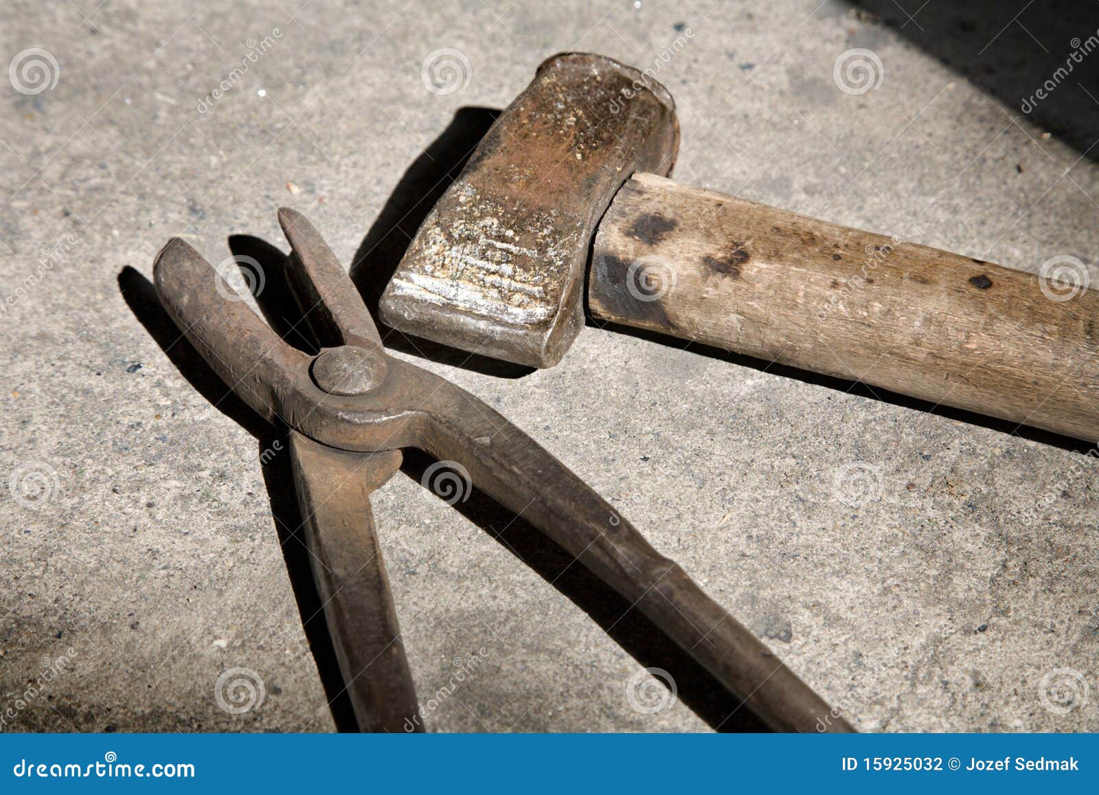 Tools of blacksmith stock photo. Image of manufacture - 15925032