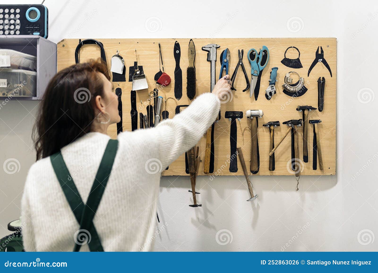 Tools Board in Atelier stock photo. Image of handmade - 252863026