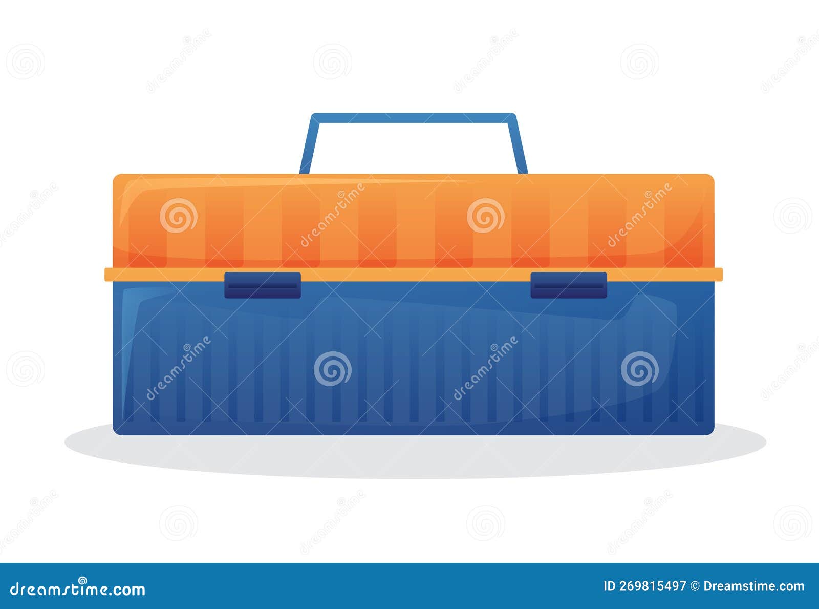 Tools Box Isolated Vector Illustration Stock Vector - Illustration of ...