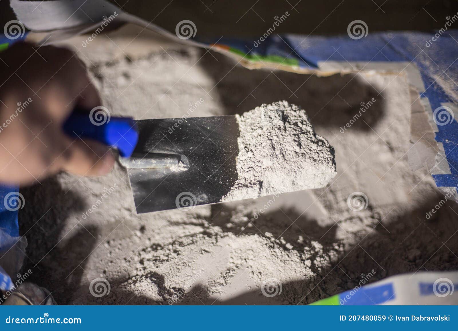 Tools for Builder - Bucket with a Stucco and Trowel Stock Image - Image ...