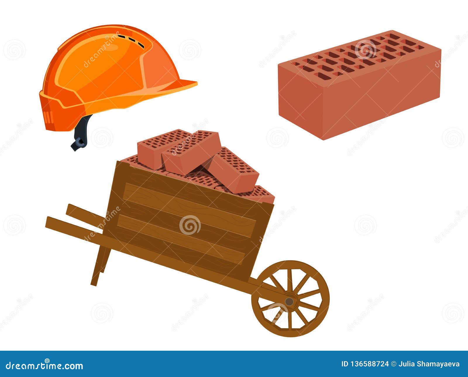 Tools of the Builder. Set. Vector Illustration Stock Vector ...