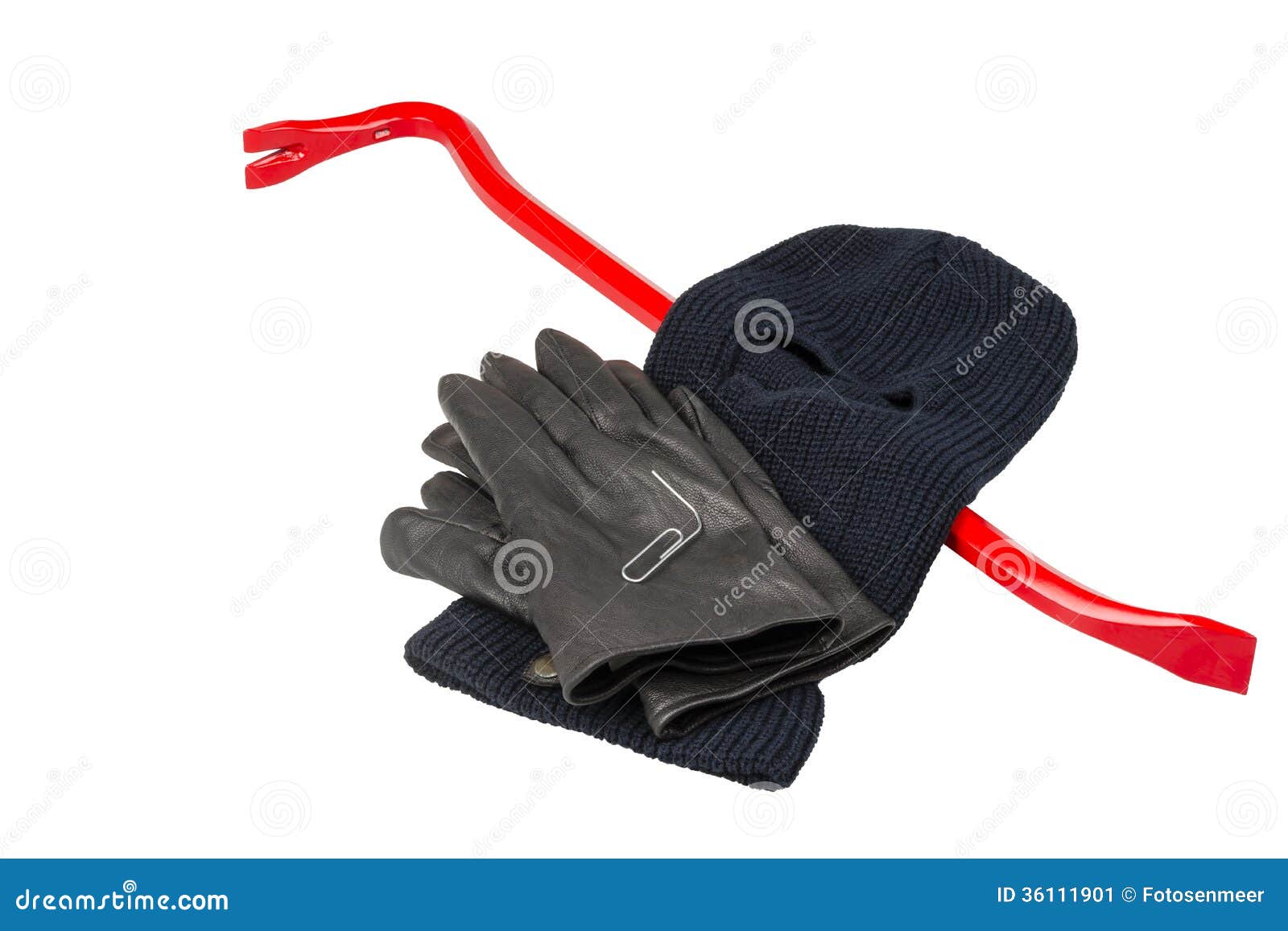 Tools for a burglar stock image. Image of bandit, isolated - 36111901