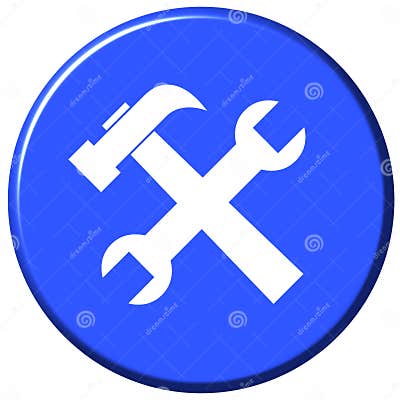 Tools Button stock illustration. Illustration of button - 2924724