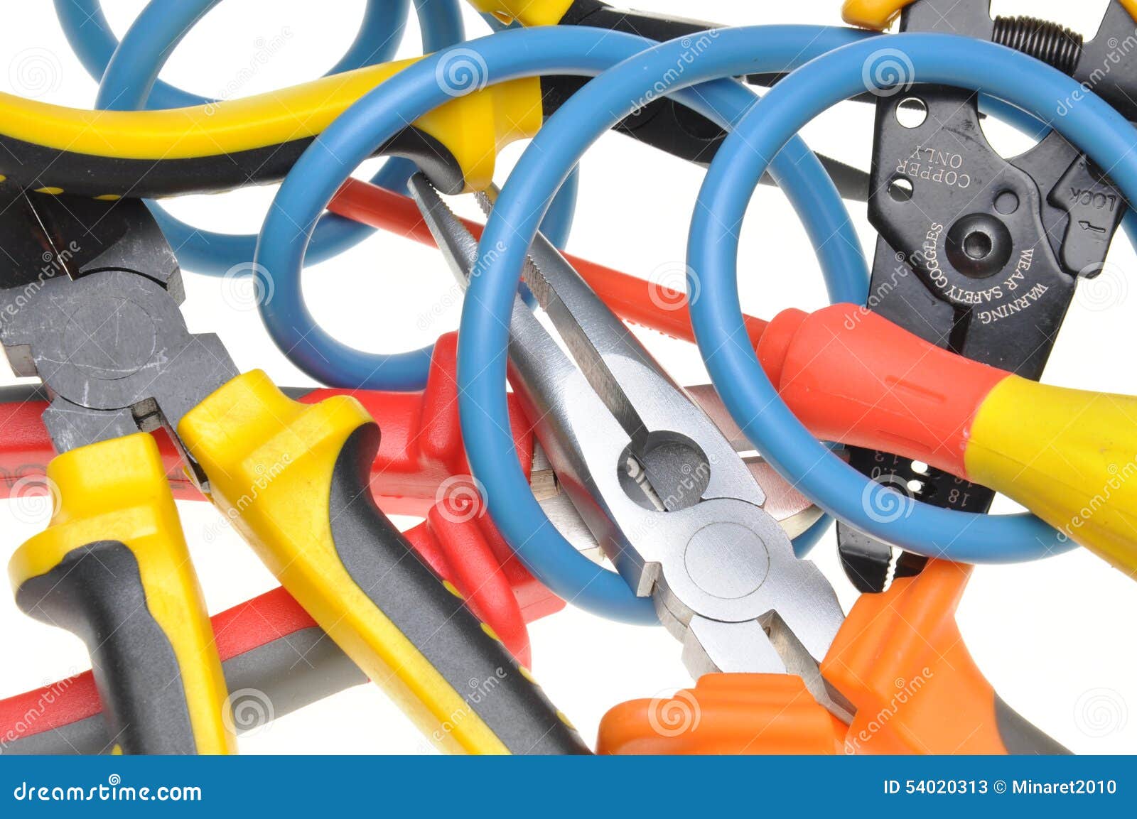Tools and Cable Used in Electrical Installations Stock Image - Image of ...