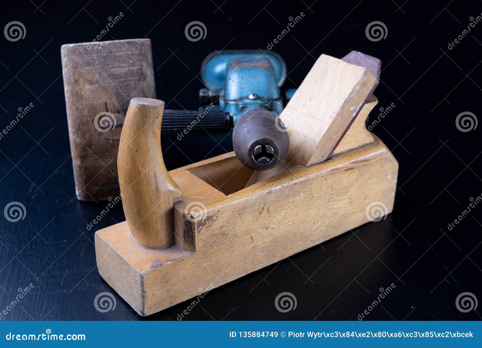 Tools for a Carpenter on a Workshop Table. Accessories for a Production ...