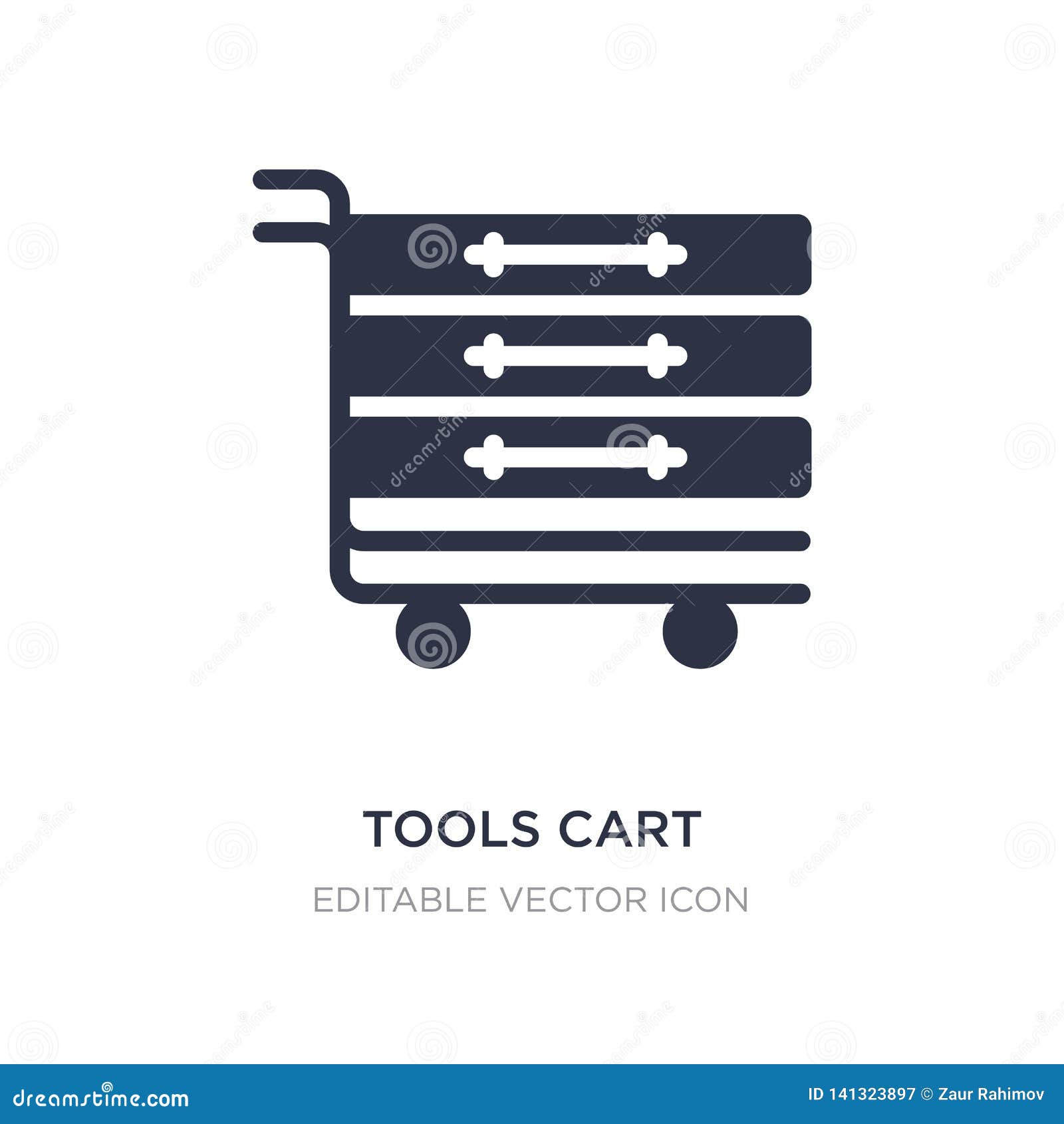 Tools Cart Icon on White Background. Simple Element Illustration from ...