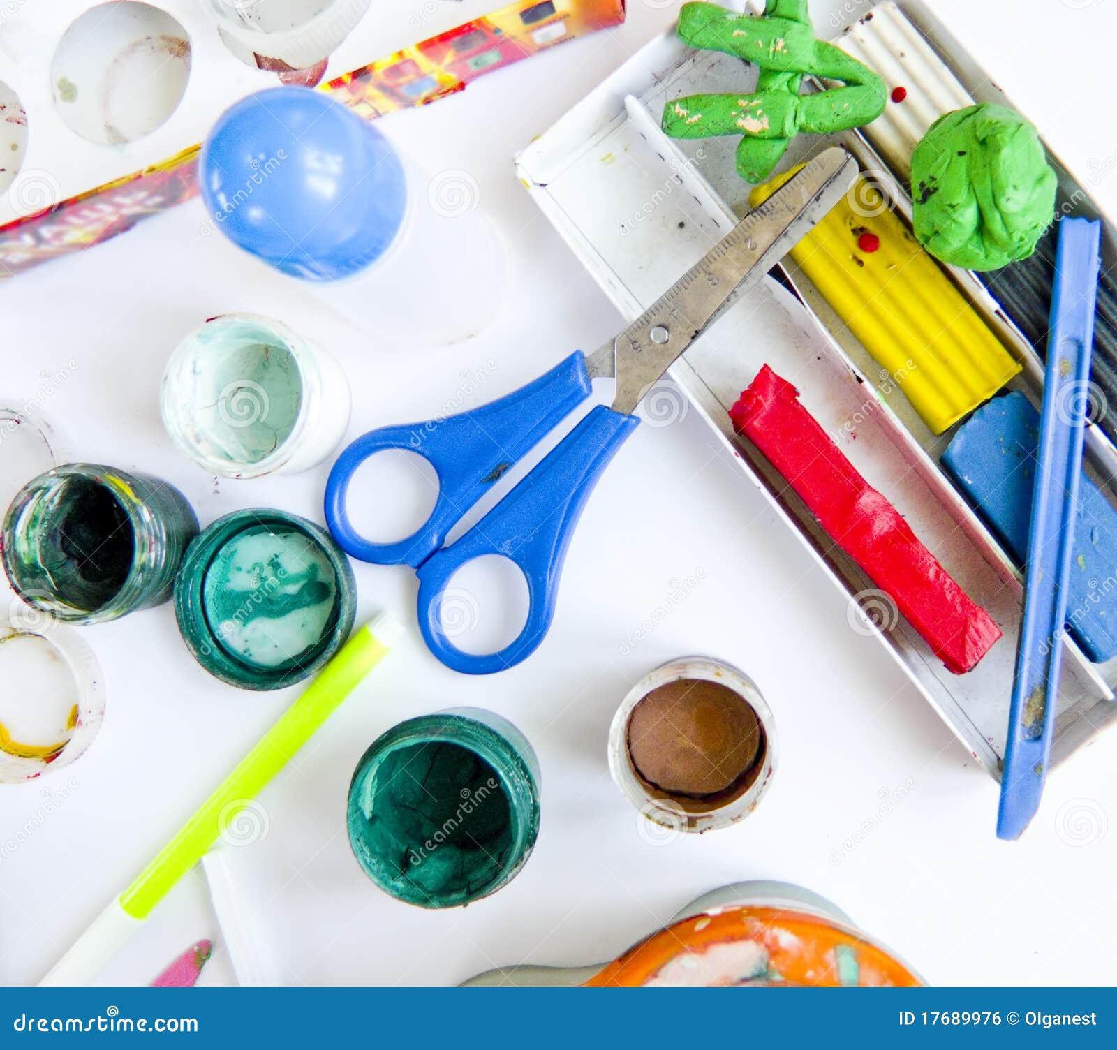 Tools for children s art stock photo. Image of painter - 17689976
