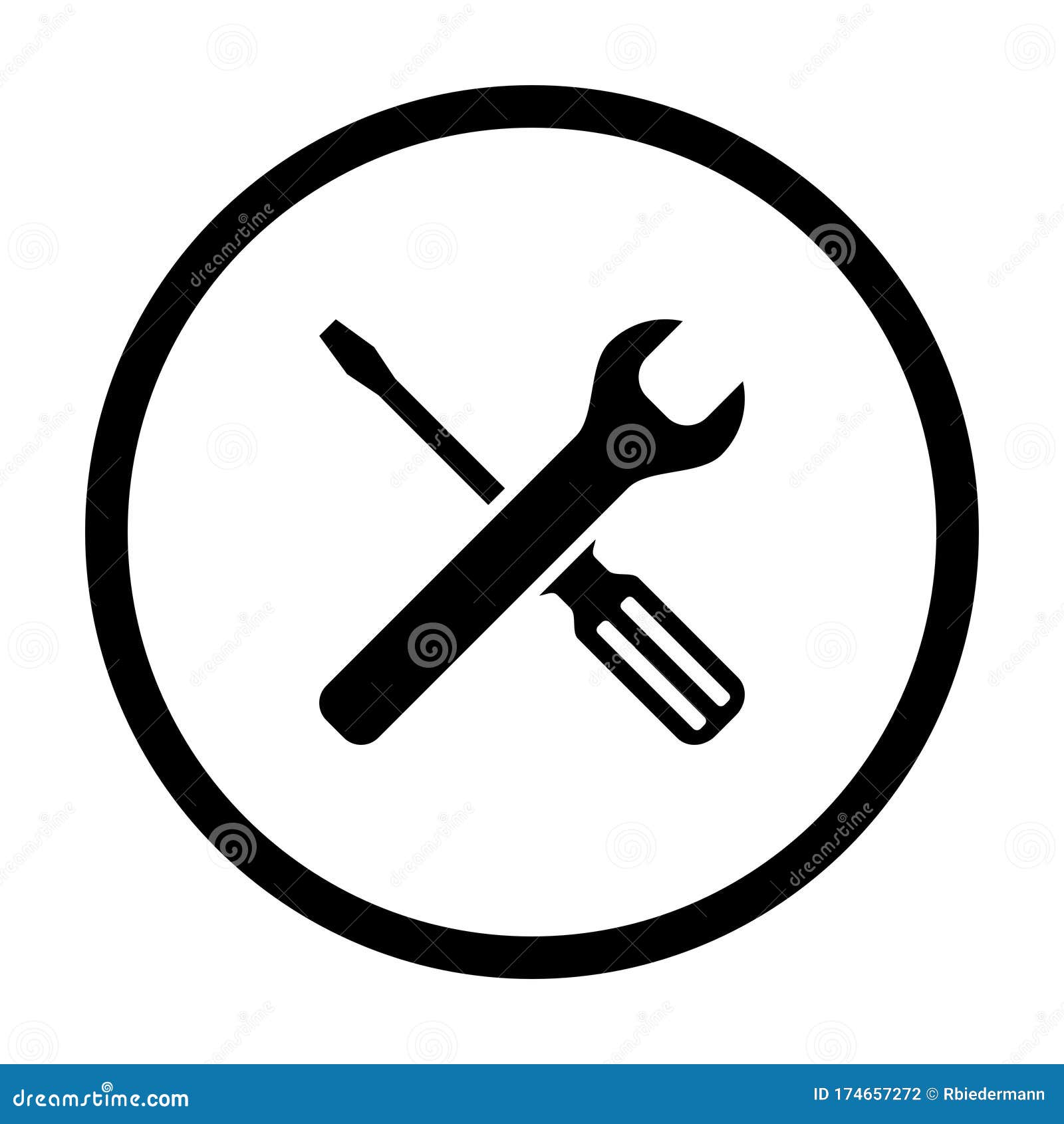 Tools and circle stock vector. Illustration of construction - 174657272