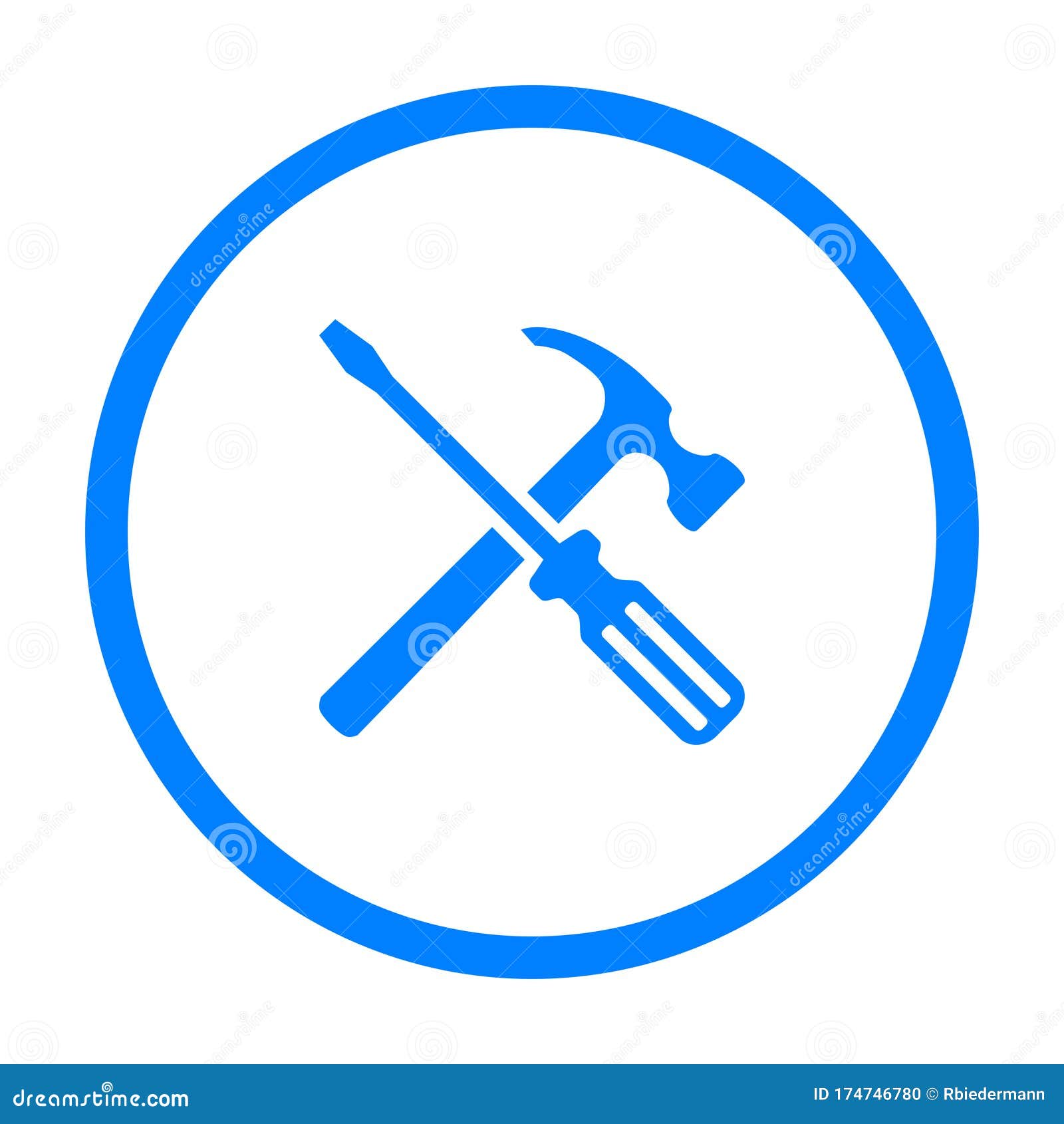 Tools and circle stock vector. Illustration of line - 174746780