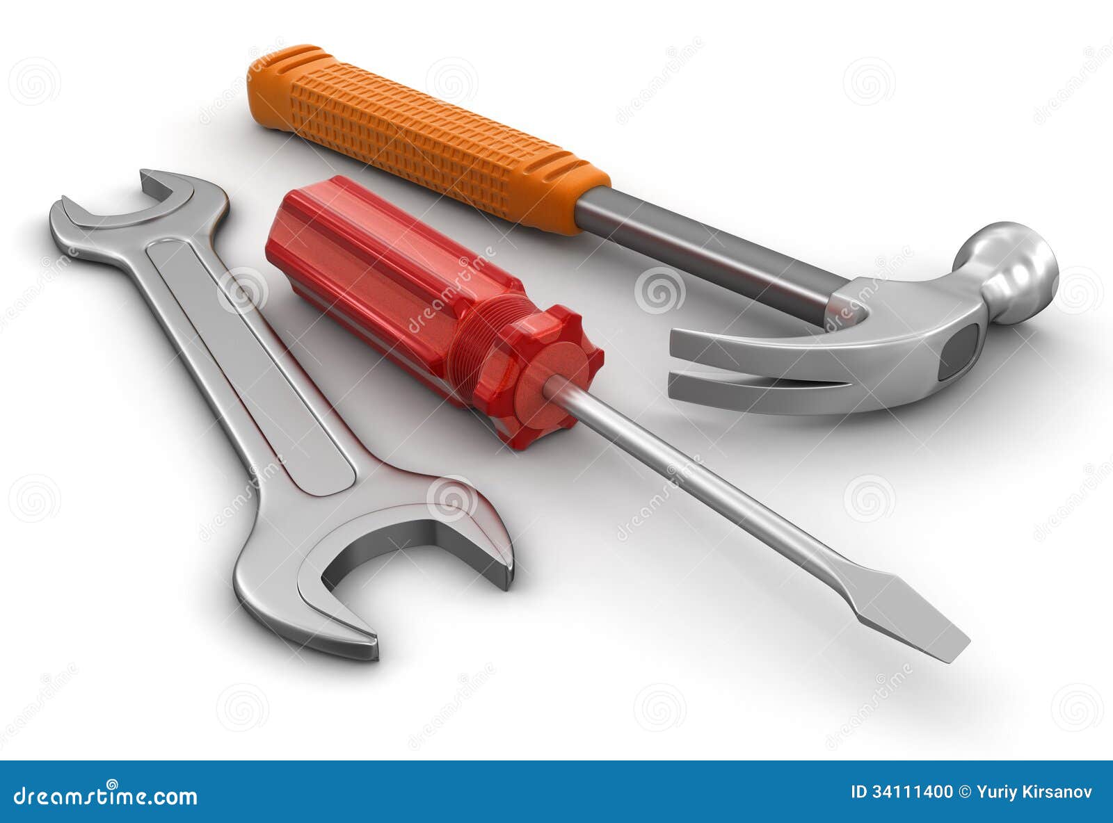Tools (clipping Path Included) Stock Illustration - Illustration of ...
