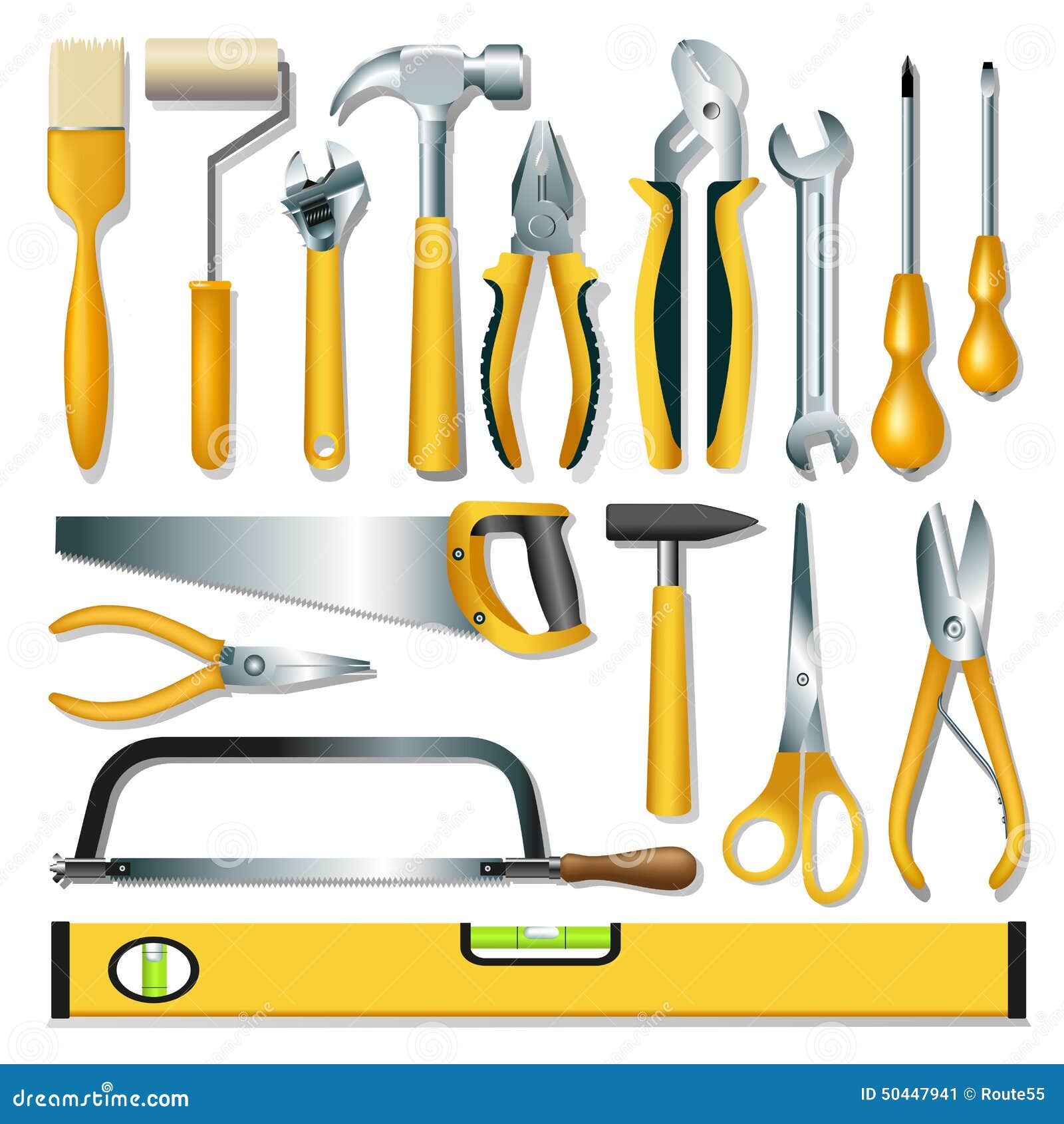 Tools collection stock vector. Illustration of repair - 50447941
