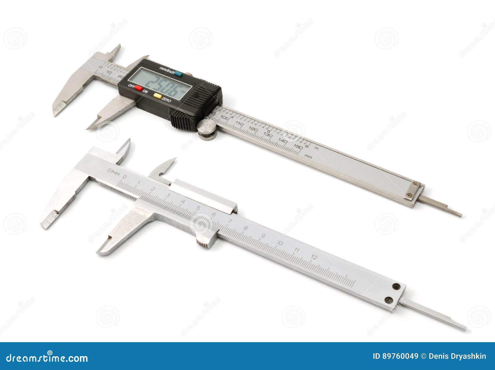 Tools Collection - Stainless Steel and Digital Calipers Stock Image ...