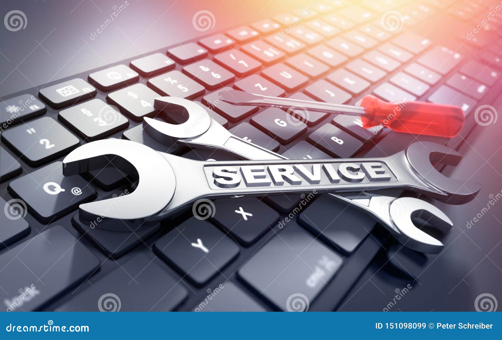 Tools on a Computer Keyboard Editorial Stock Image - Illustration of ...