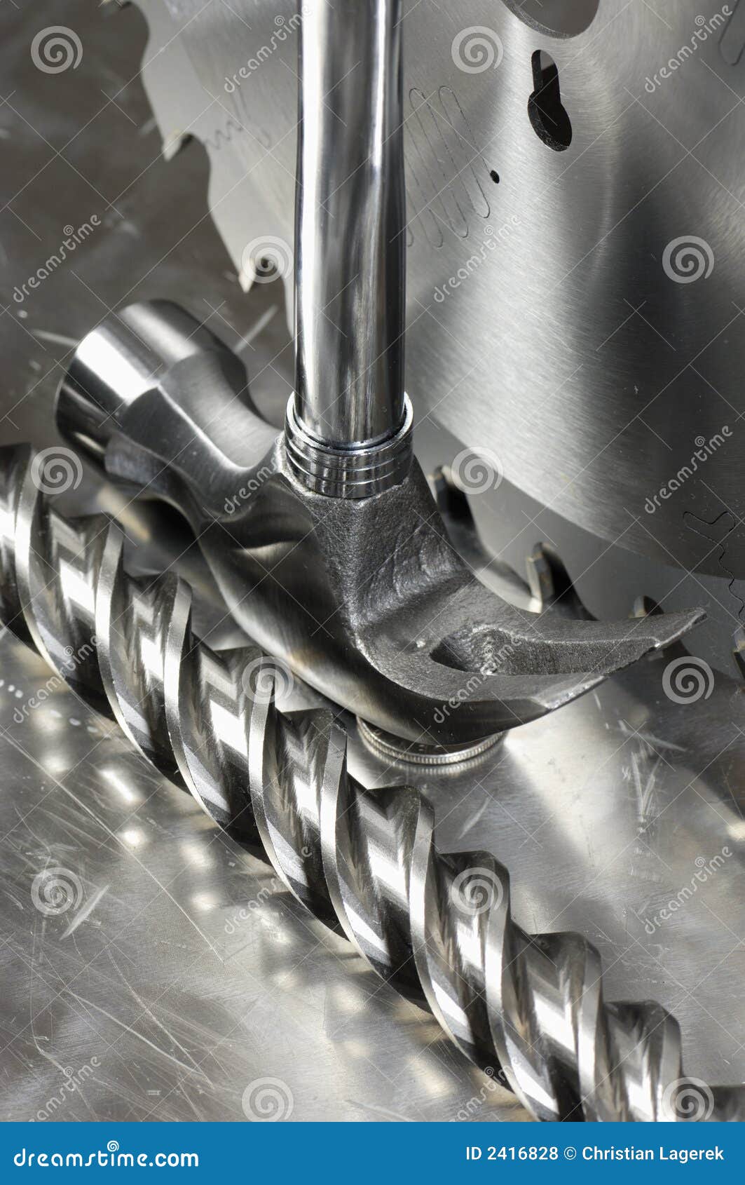 Tools concept in steel stock photo. Image of arrangement - 2416828