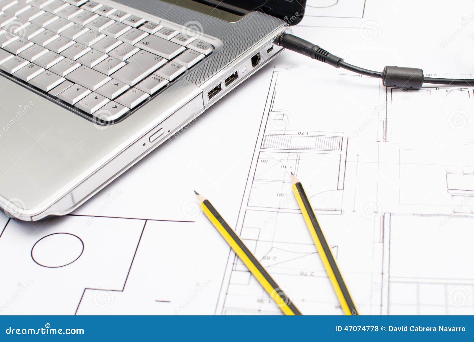 Tools for Construction Drawings Stock Photo - Image of engineering ...