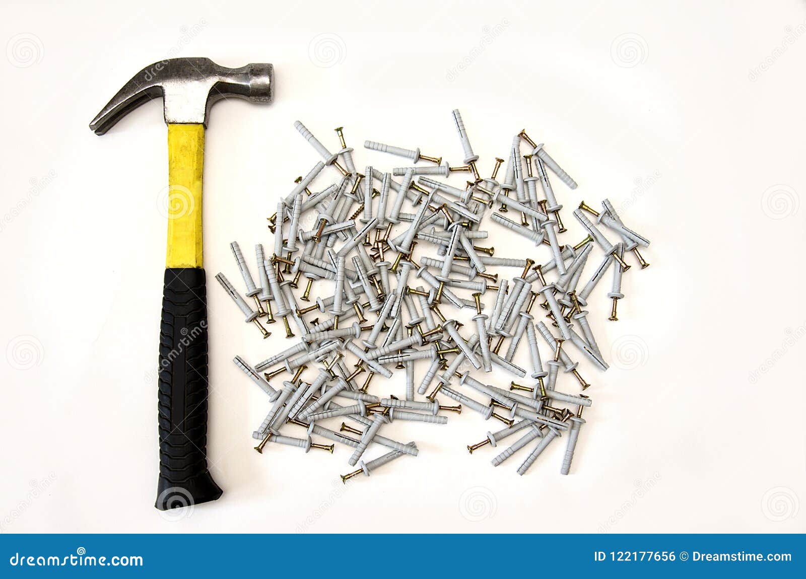 Tools for construction stock photo. Image of nails, metal - 122177656