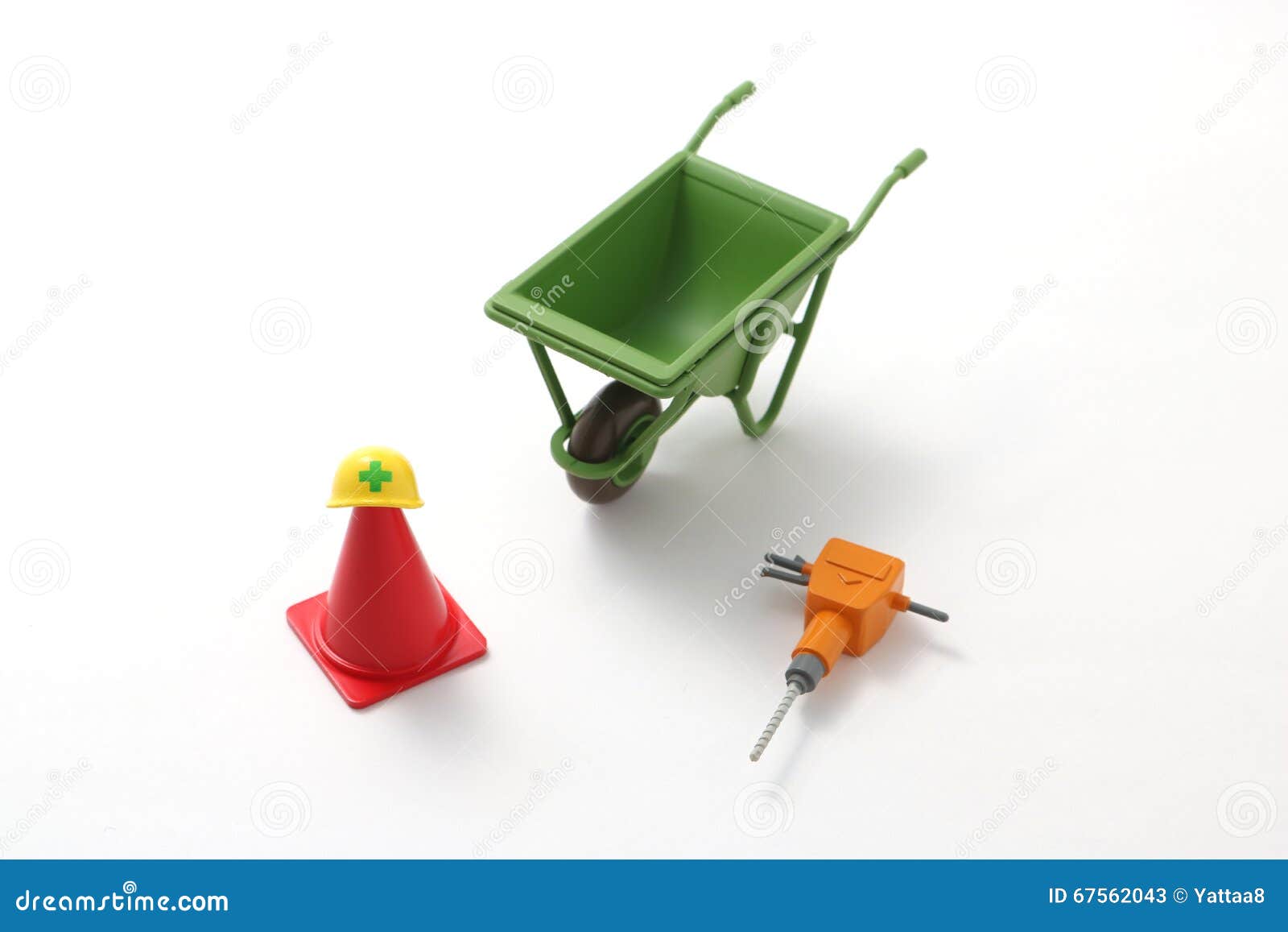 Tools of Construction on White Background. Stock Image - Image of ...