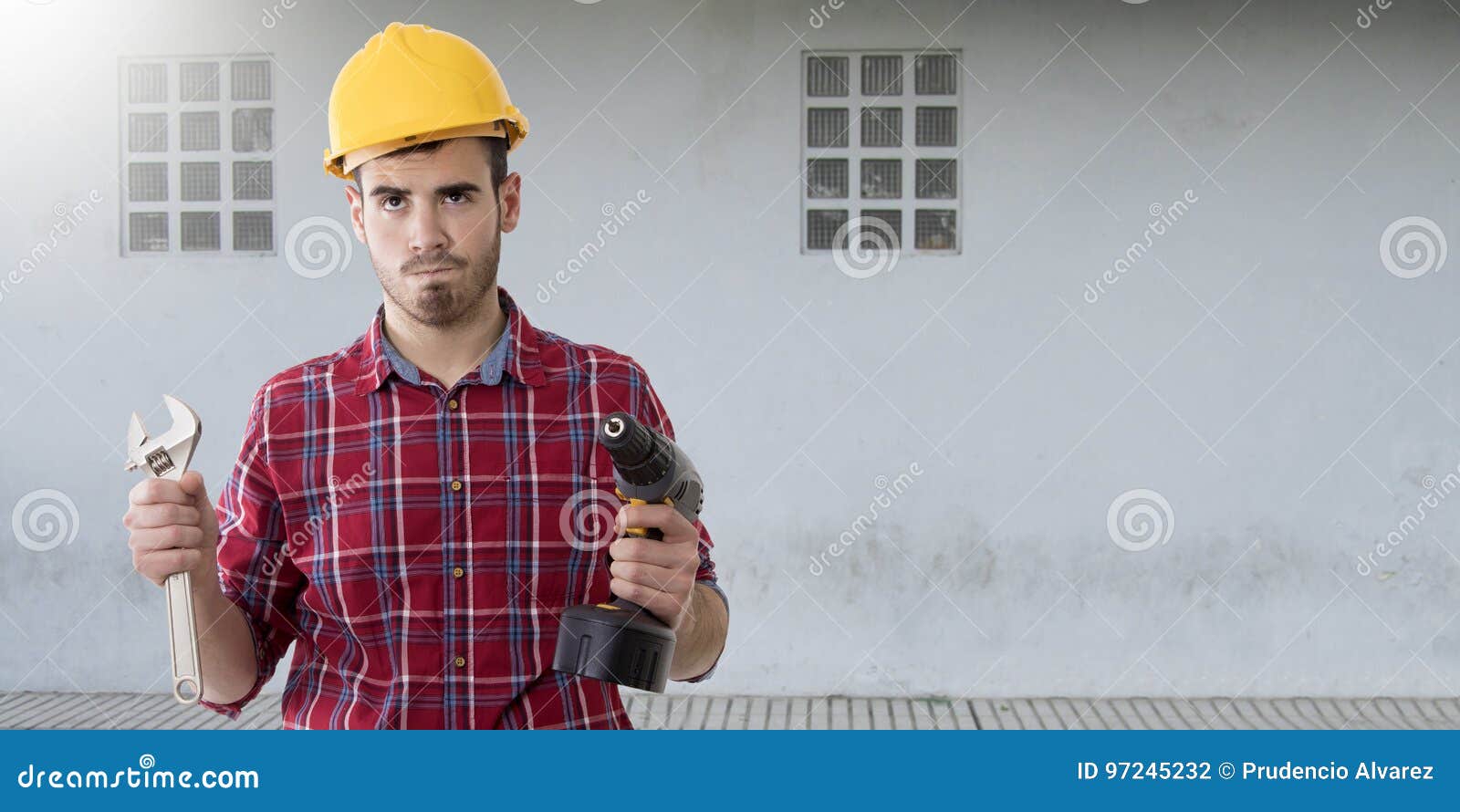 Tools construction worker stock photo. Image of young - 97245232