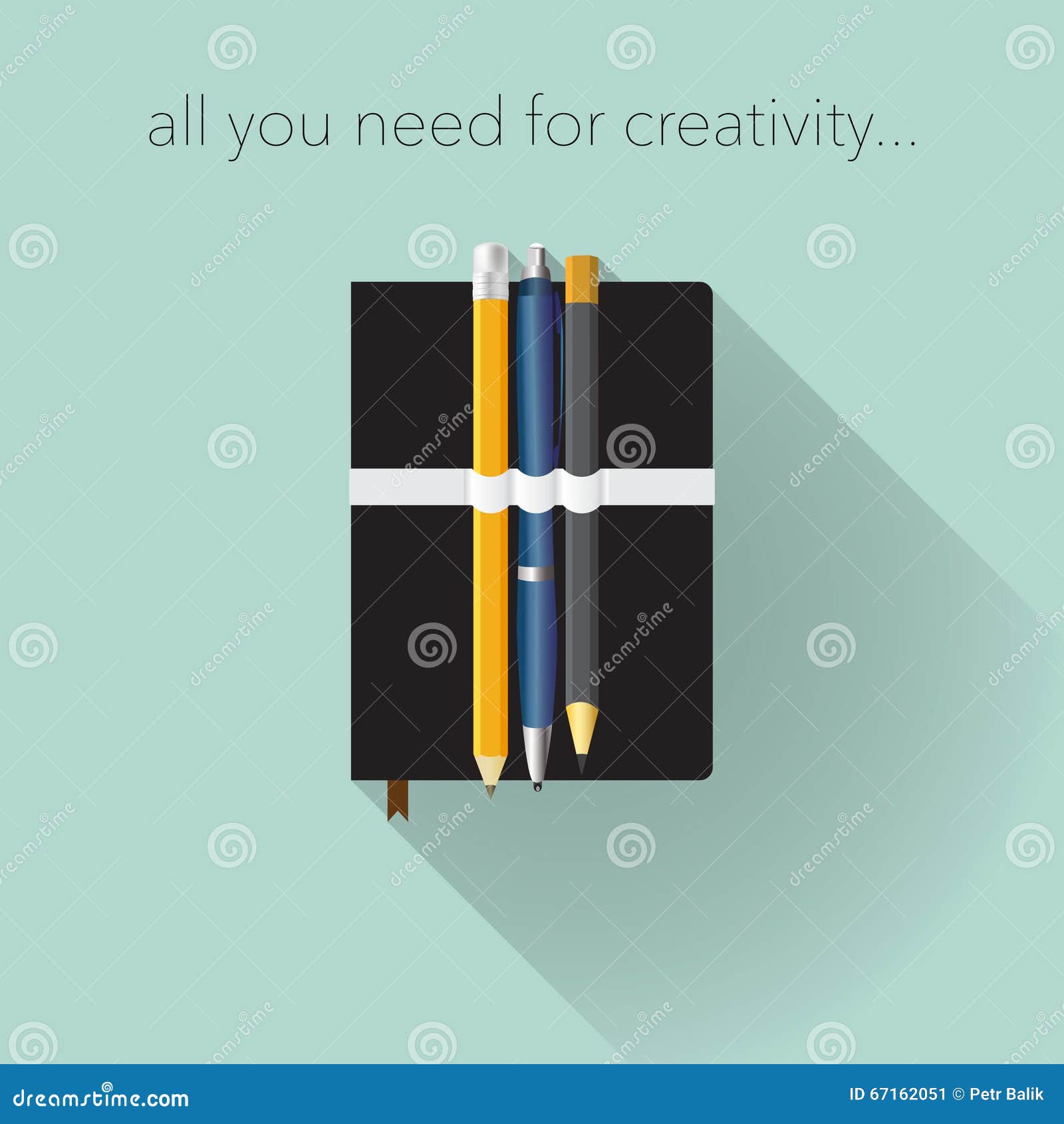 Tools for creativity stock vector. Illustration of closed - 67162051
