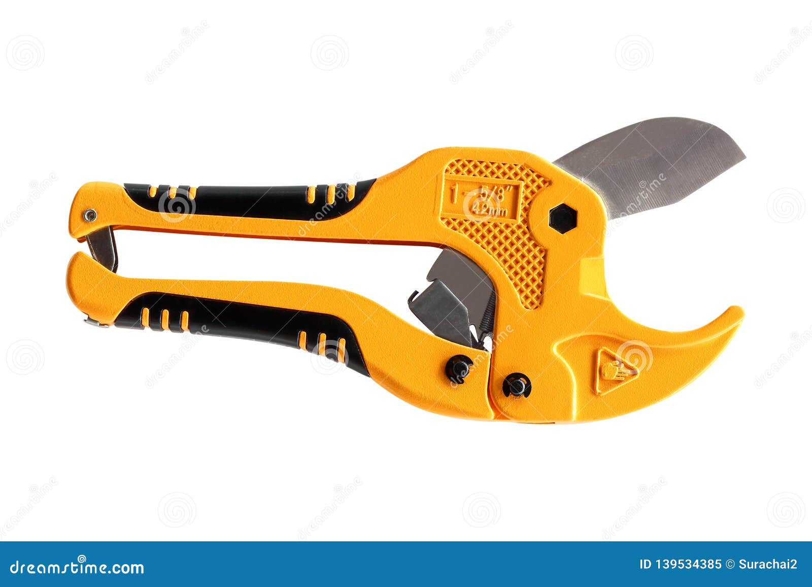 Tools for Cutting Polypropylene Tubes Isolated on White Background ...