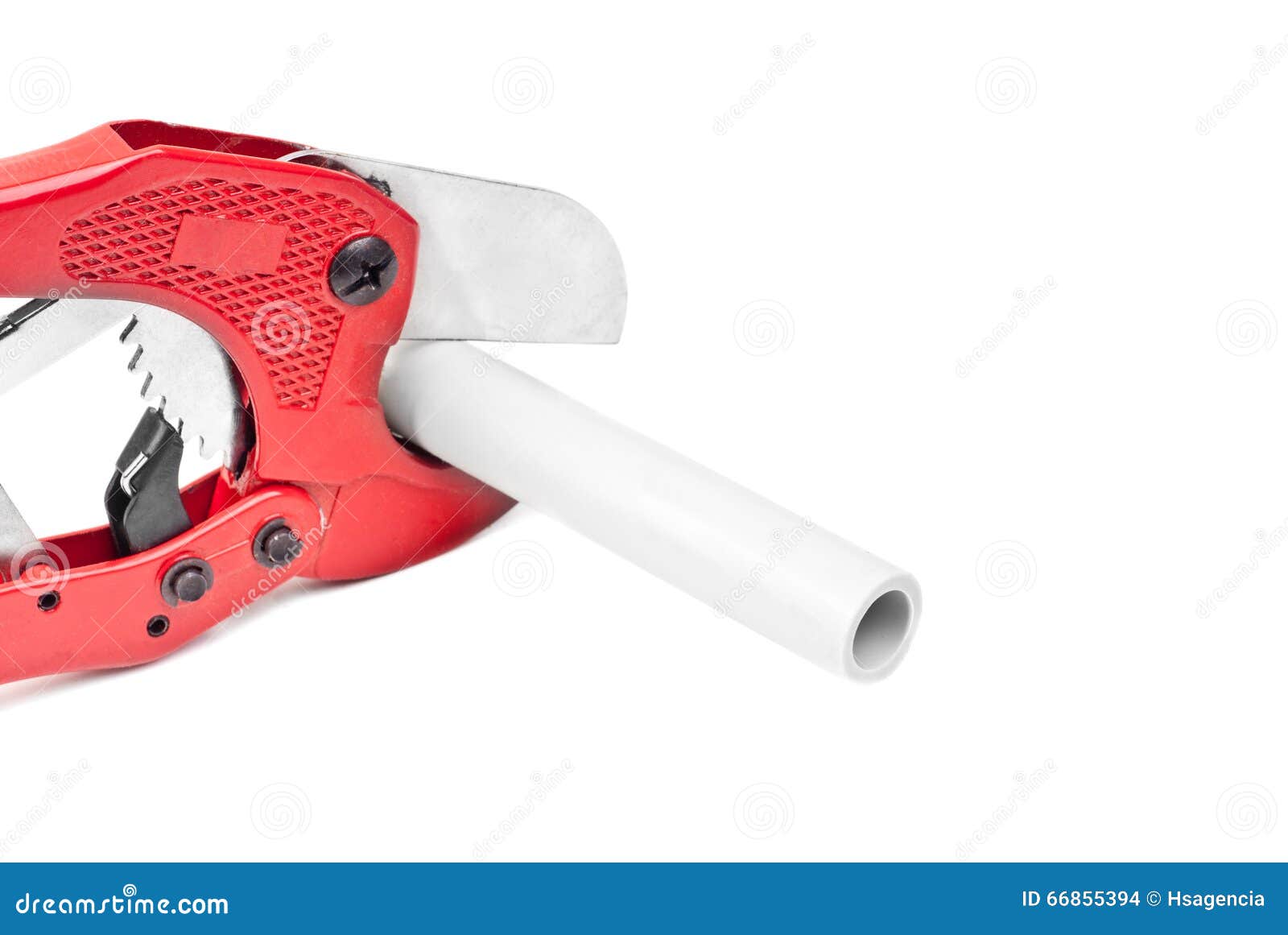 Tools for Cutting Pvc Pipe Isolated on White Stock Photo - Image of ...