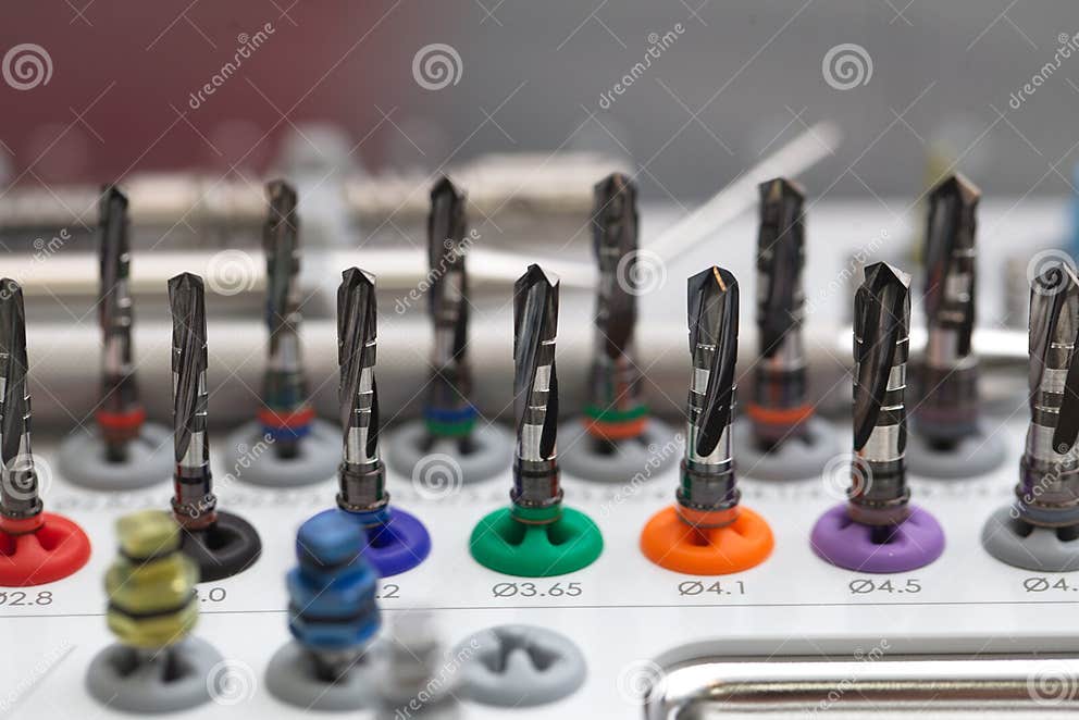 Tools for Dental Prosthetist Drill Box Set Stock Image - Image of ...