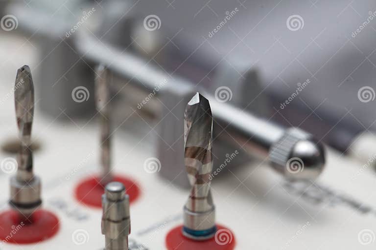 Tools for Dental Prosthetist Drill Box Set Stock Image - Image of ...