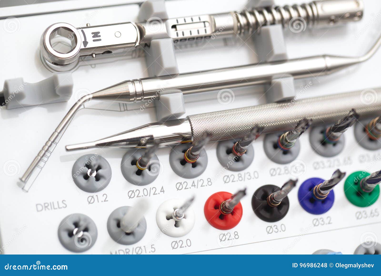 Tools for Dental Prosthetist Drill Box Set Stock Photo - Image of ...