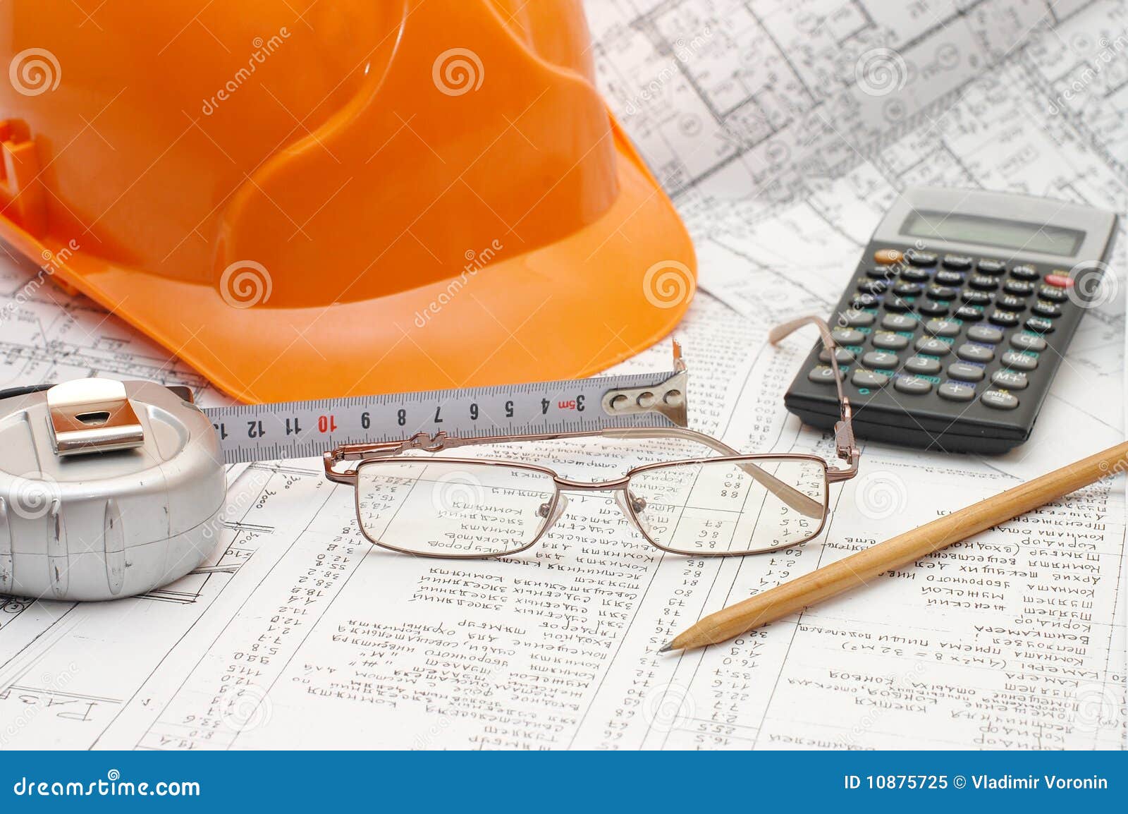 Tools for Design on the Blueprint Stock Image - Image of drafting ...
