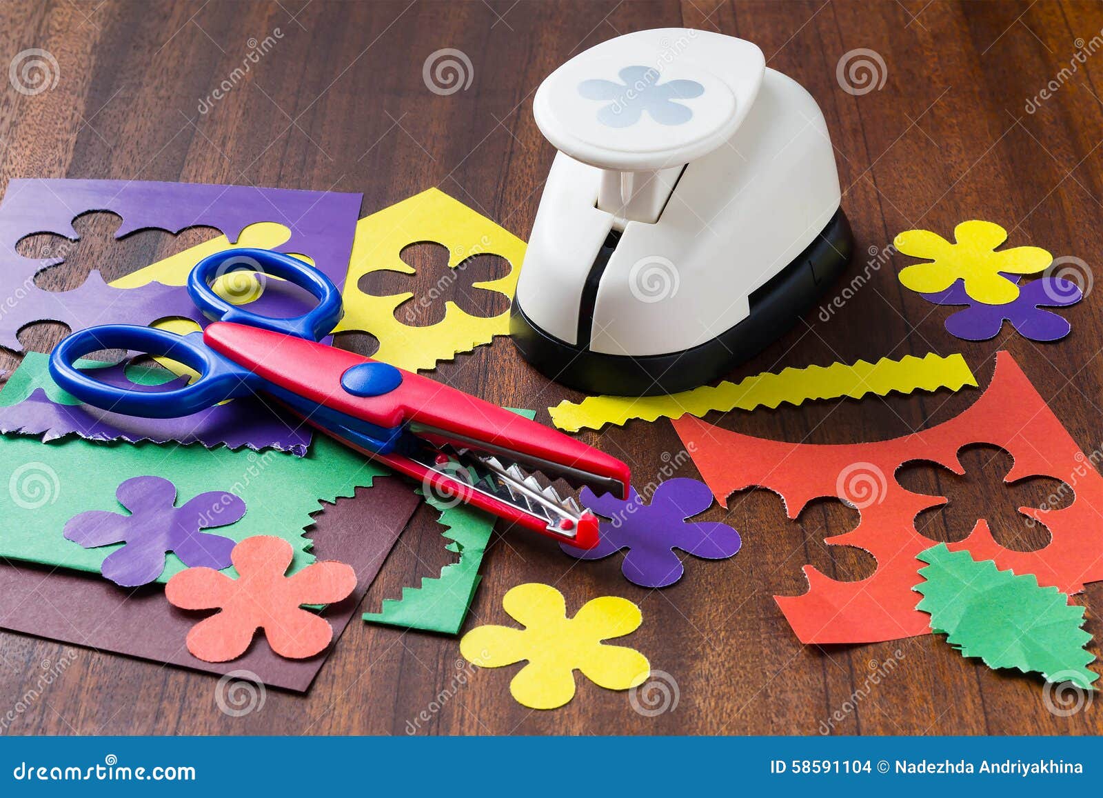 Tools and Design Elements from the Paper Stock Photo - Image of ...