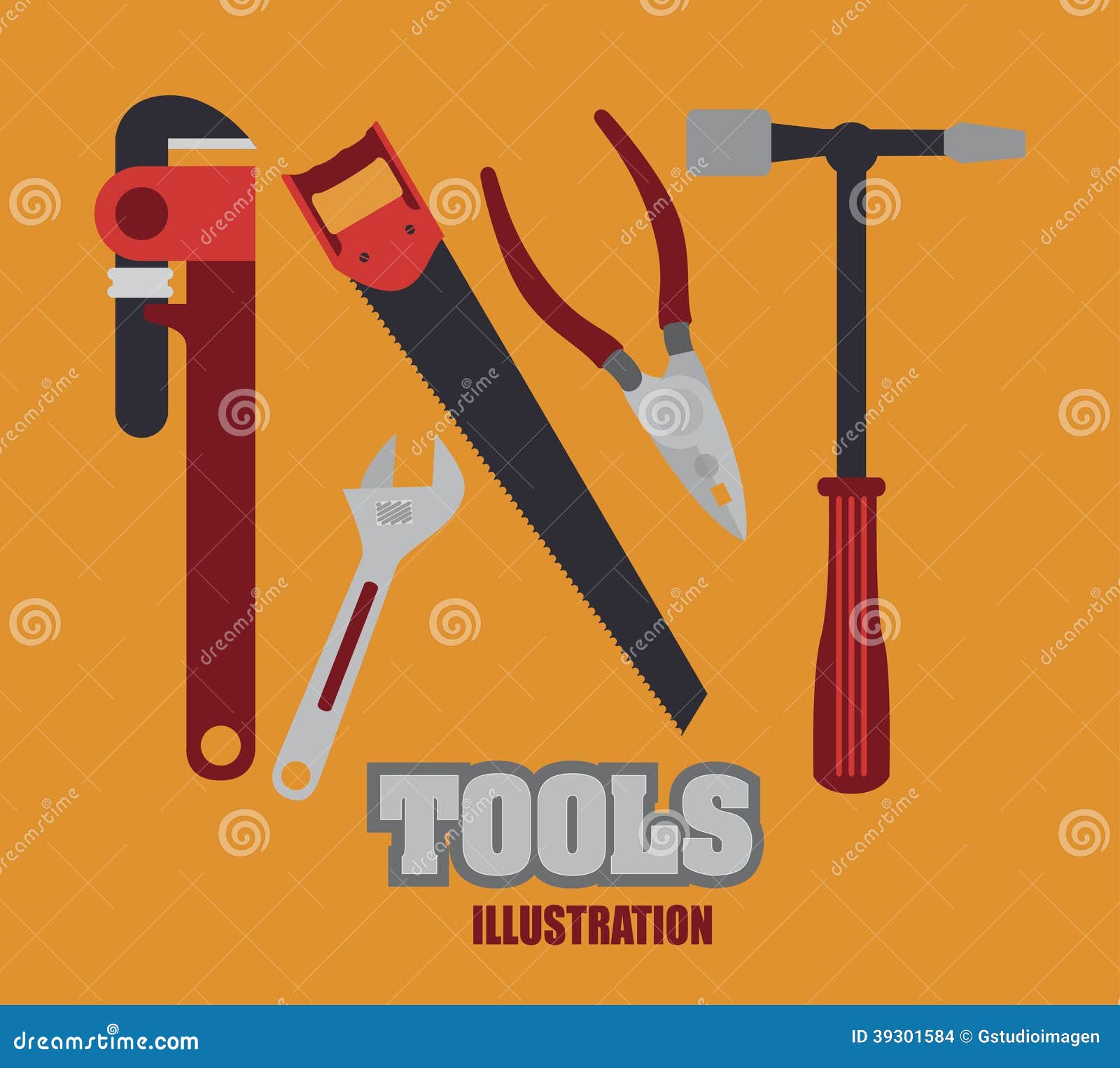 Tools design stock vector. Illustration of maintenancetools - 39301584