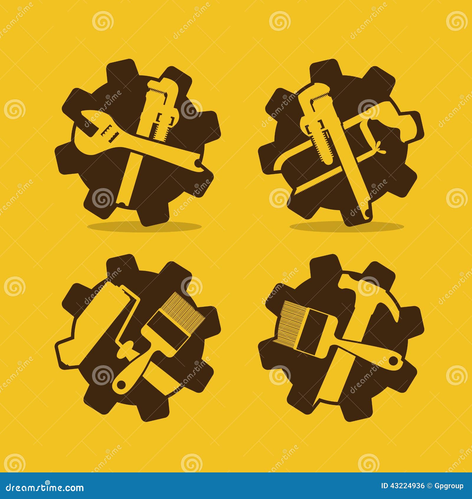 Tools design stock vector. Illustration of carpentry - 43224936