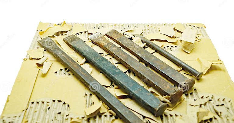 Tools for DIY on White Background Stock Photo - Image of sergents ...