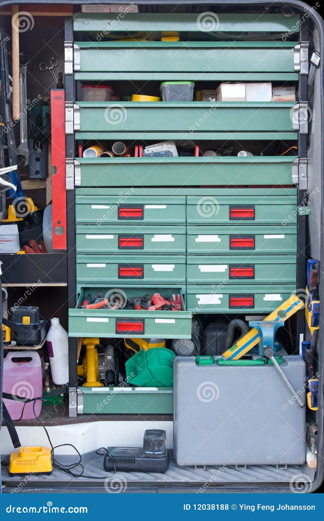 Tools and drawers stock photo. Image of toolkit, objects - 12038188