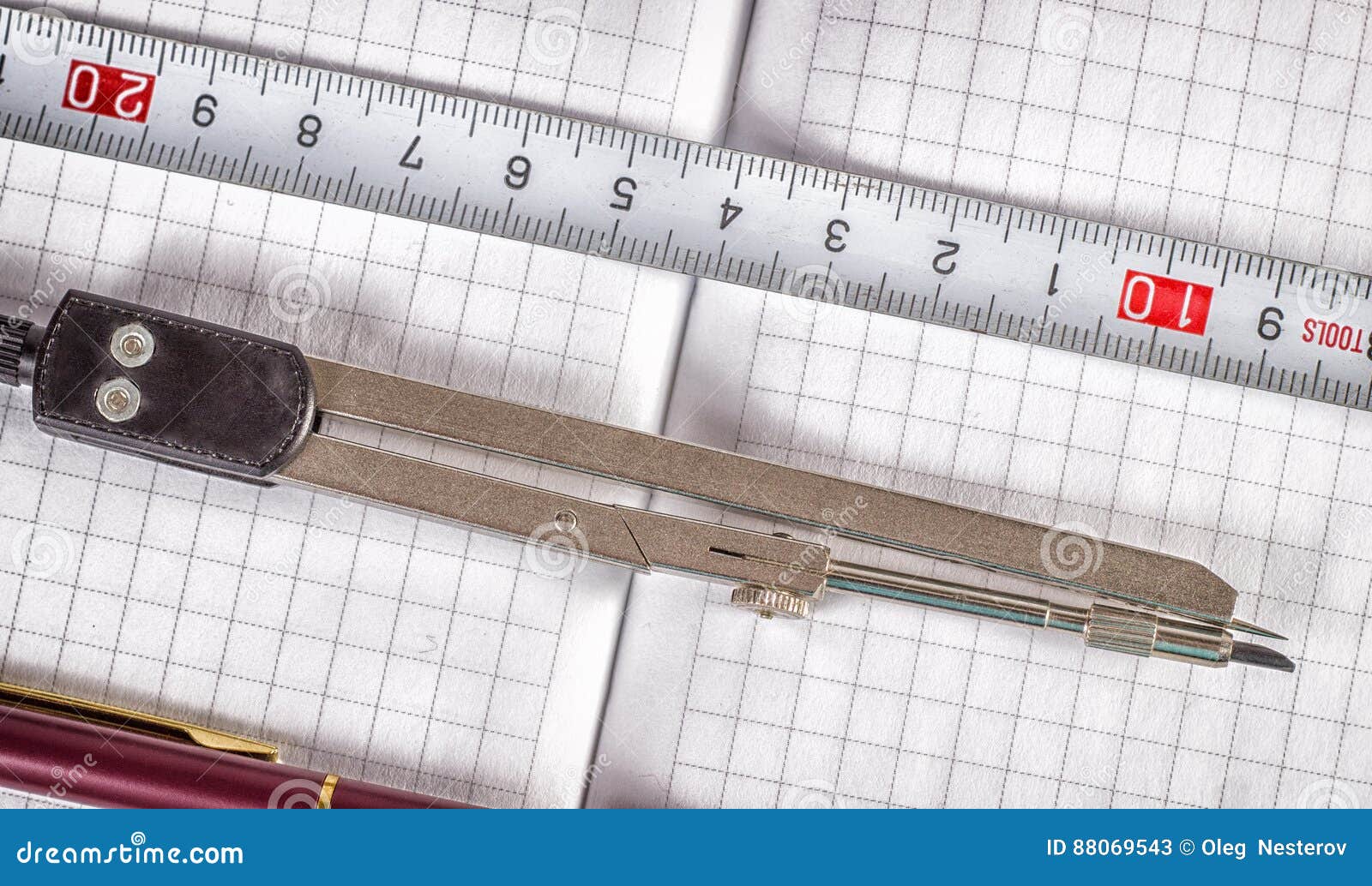Tools for Drawing and Measuring Stock Image - Image of writing, measure ...
