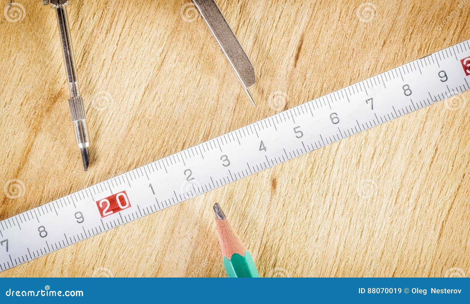 Tools for Drawing and Measuring Stock Image - Image of measuring, wood ...