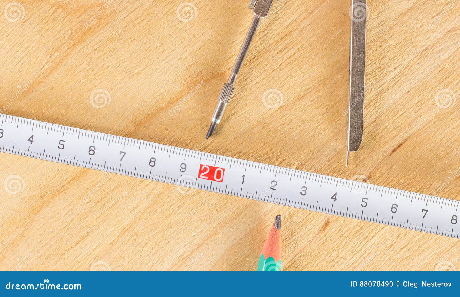 Tools for Drawing and Measuring Stock Photo - Image of distance ...