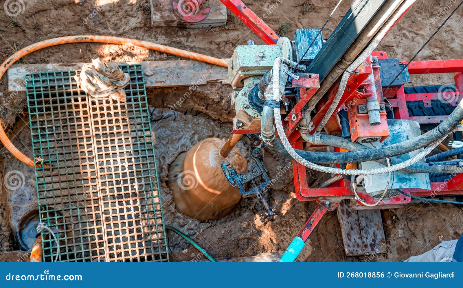 Tools for Drilling a Well Under Water. Installing the System for ...