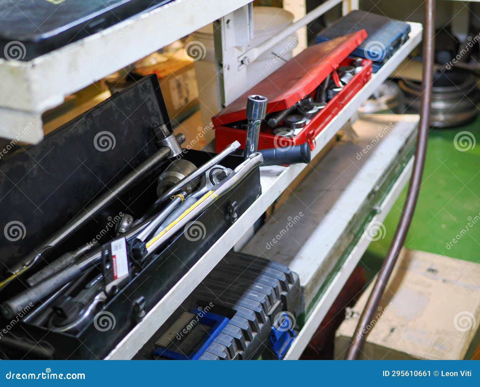 Tools for Engine Room Inside a Ship Stock Image - Image of equipment ...