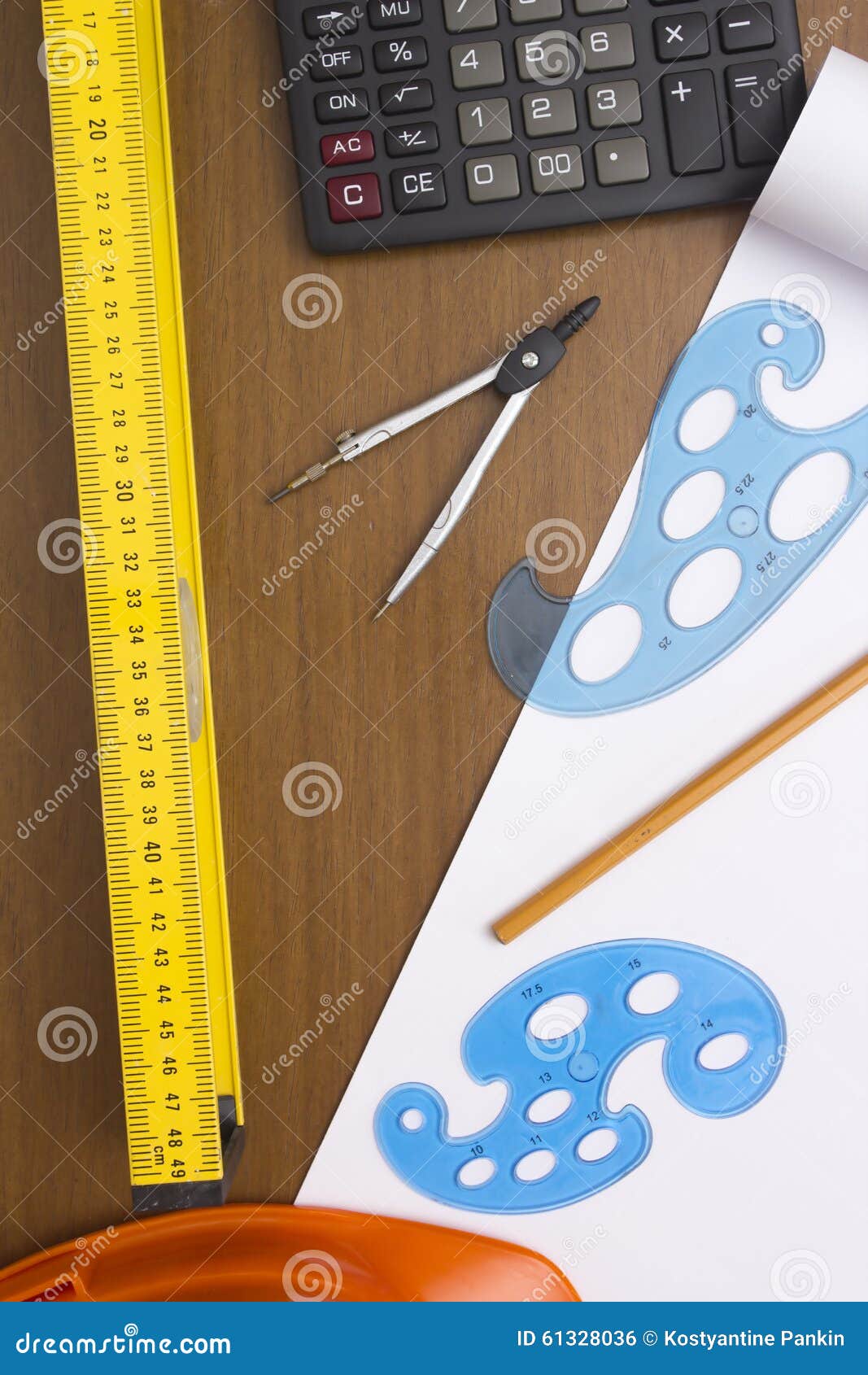 Tools Engineer Construction Stock Photo - Image of architecture ...