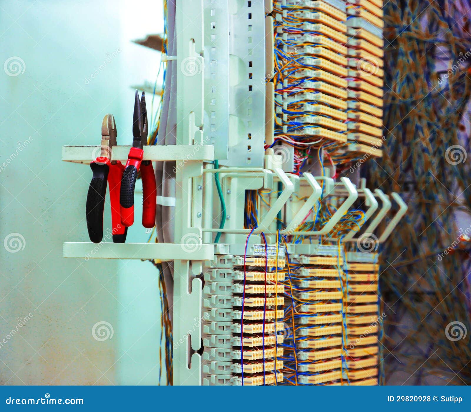 Server Room and Control Board Stock Photo - Image of hardware ...