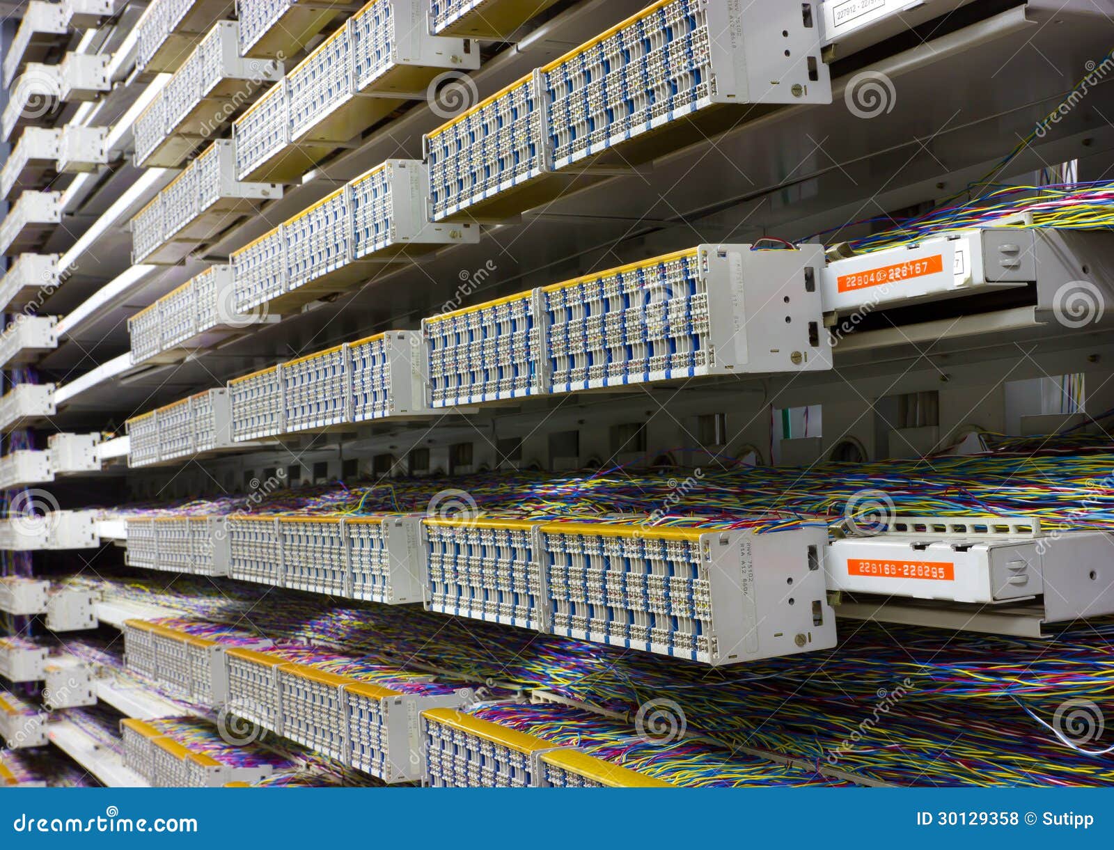 Server Room and Control Board Stock Photo - Image of network, center ...